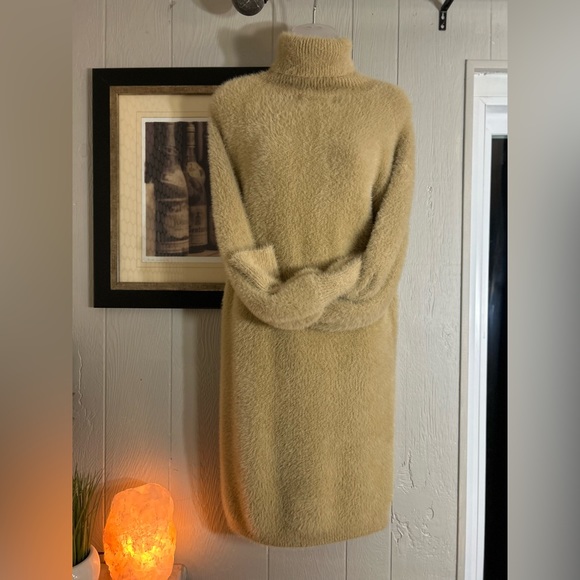 Dresses | Fuzzy Turtleneck Midi Dress | Poshmark